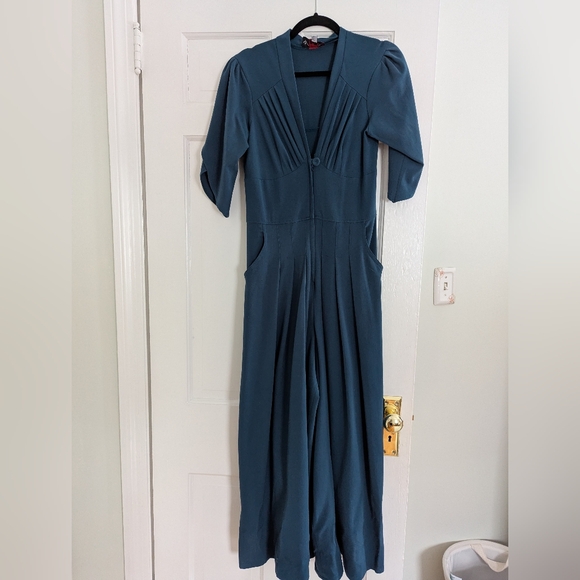 Modcloth | Pants & Jumpsuits | Aqua Jumpsuit From Modcloth | Poshmark
